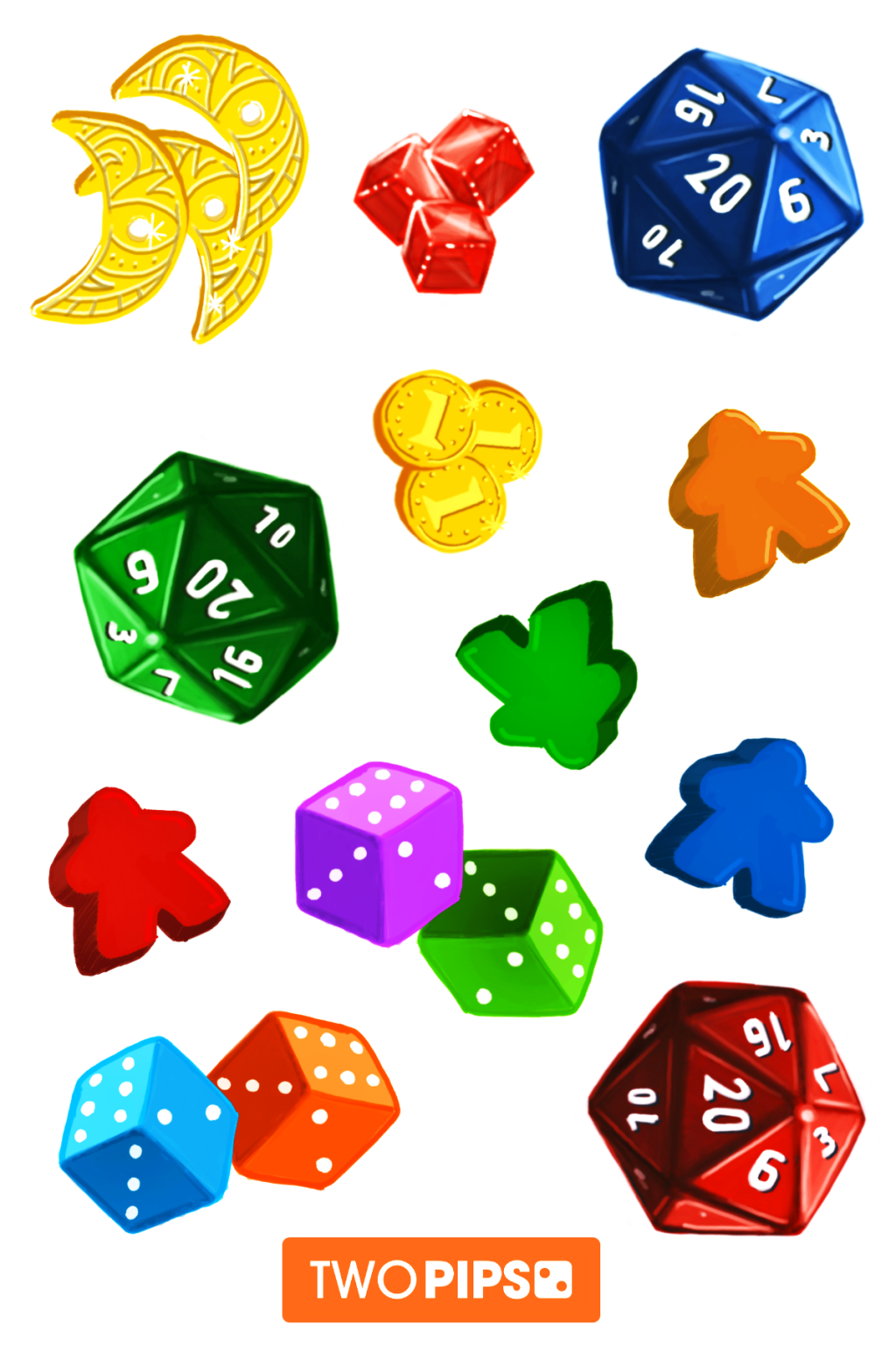 Board Game Stickers (style 1)
